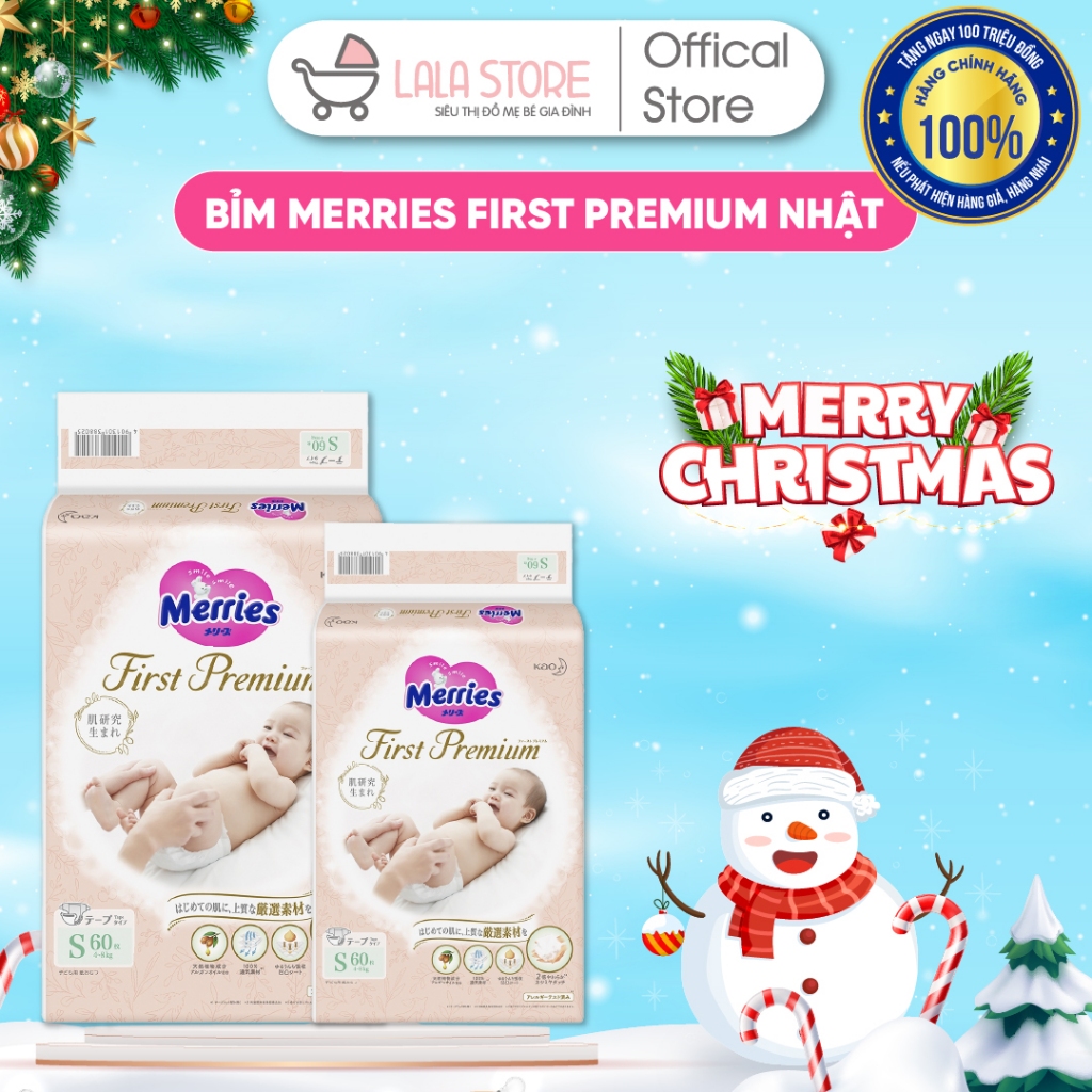 Bỉm Merries First Premium nội địa Nhật loại dán và quần đủ size cho bé ...