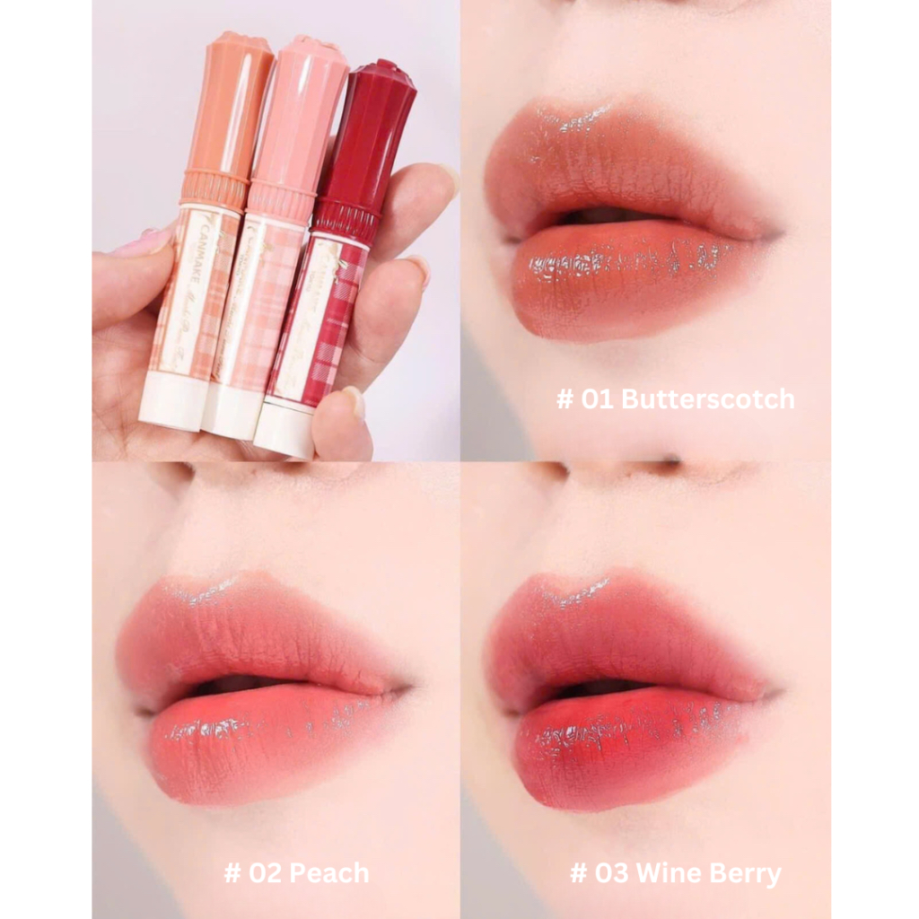 Son tint bóng Canmake Muchi Puru Tint 2.5g | Shopee Việt Nam