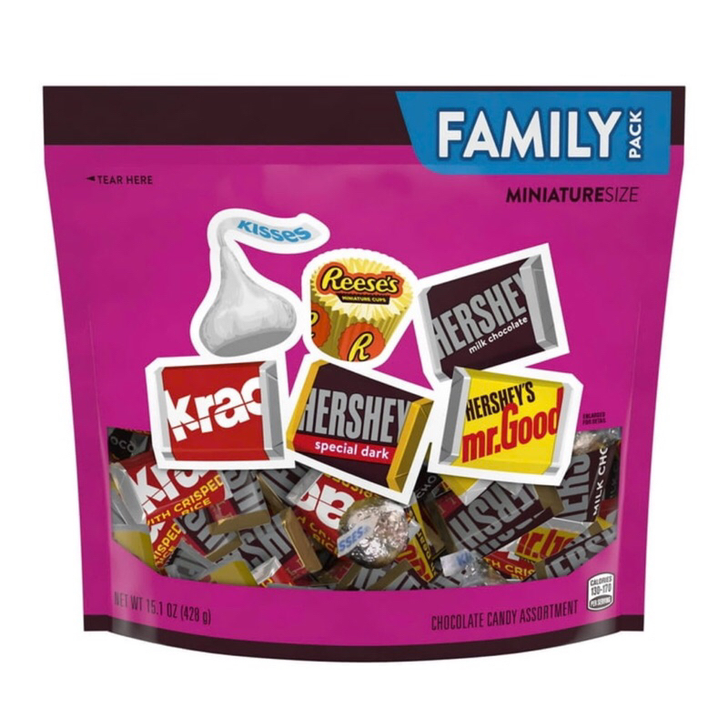 Kẹo socola tổng hợp nhiều loại Hershey's và Reese's Miniatures (gói ...