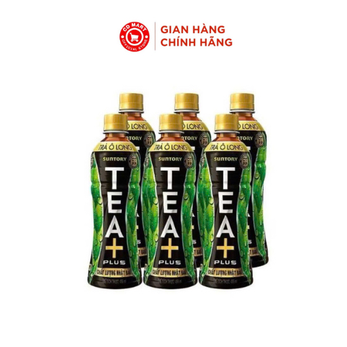 Lốc 6 chai trà Ô Long Tea Plus/Tea Plus vị chanh, chai 450ml | Shopee ...