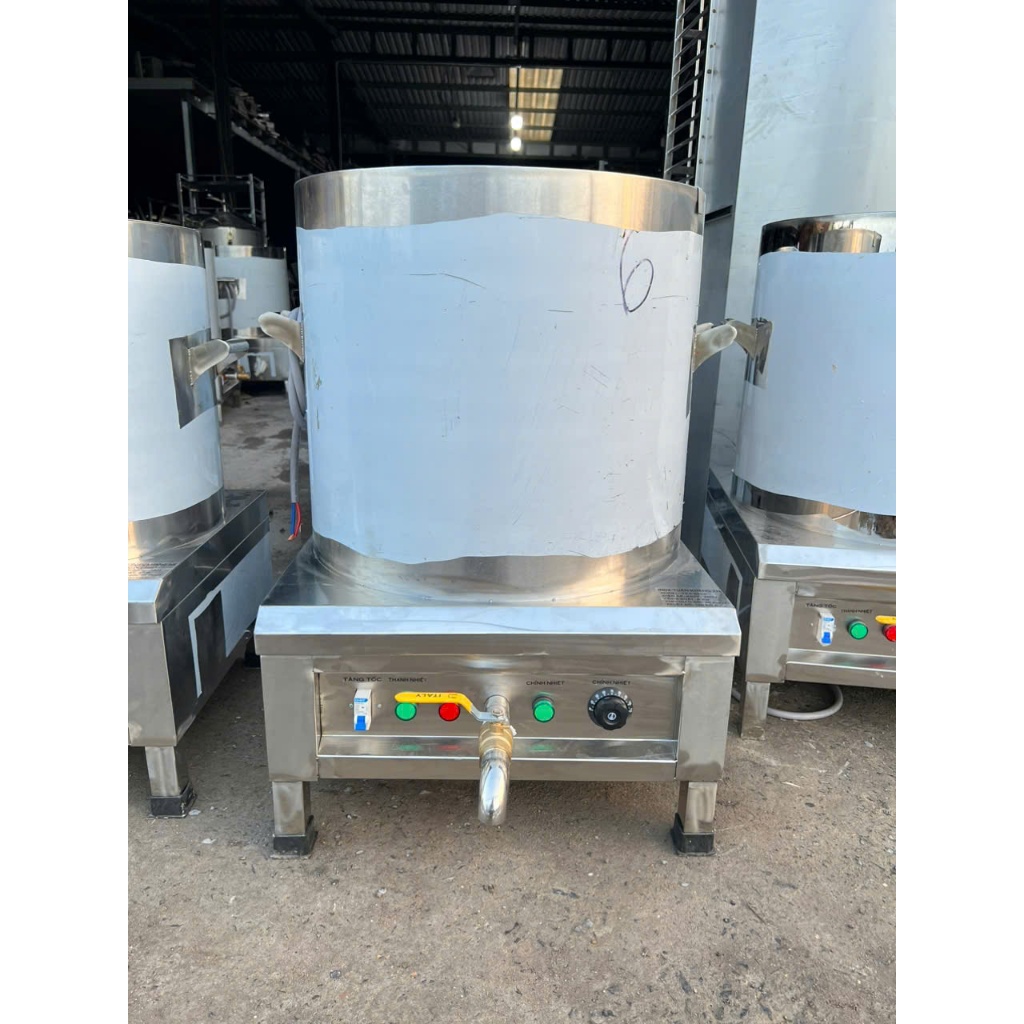 Nồi nấu phở điện 60L inox 304 chống gỉ sét độ bền cao dùng trong quán phở hũ tiêú nấu cháo ...