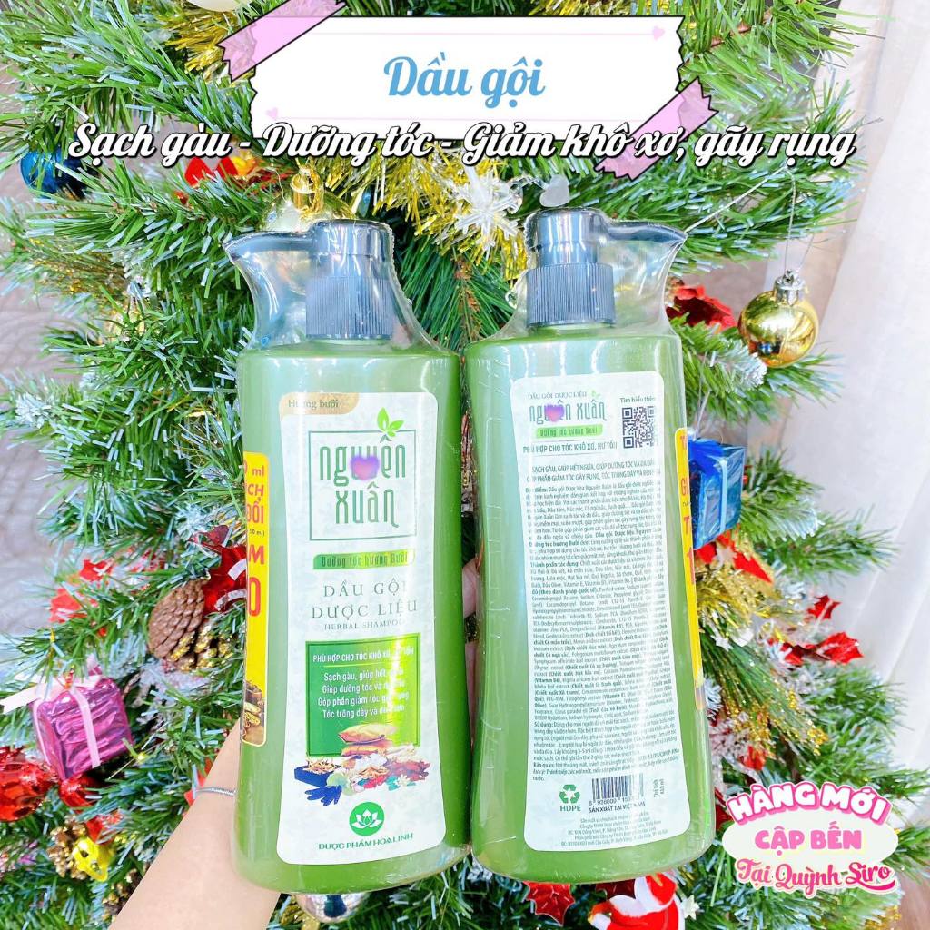 Dầu Gội Nguyên Xuân Dược Liệu Dưỡng Tóc Hương Bưởi Herbal Shampoo 450ml ...