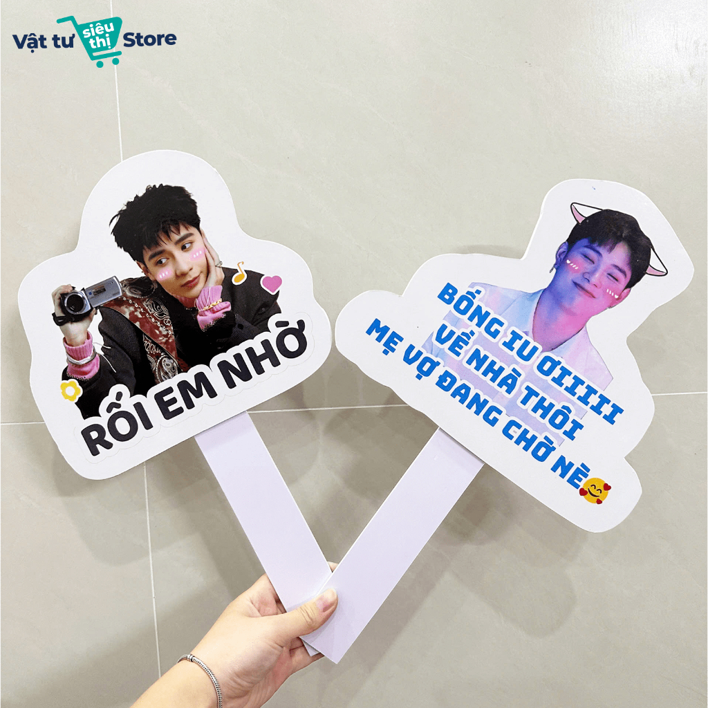 Hashtag idol - Hashtag người nổi tiếng, bảng cầm tay chụp ảnh idol, anh ...