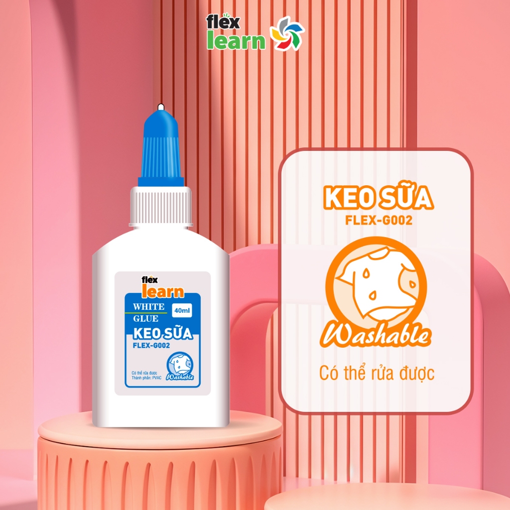 Combo 5 Keo sữa 40ml Flex Learn FLEX-G002 - Bám dính tốt, Thân thiện ...