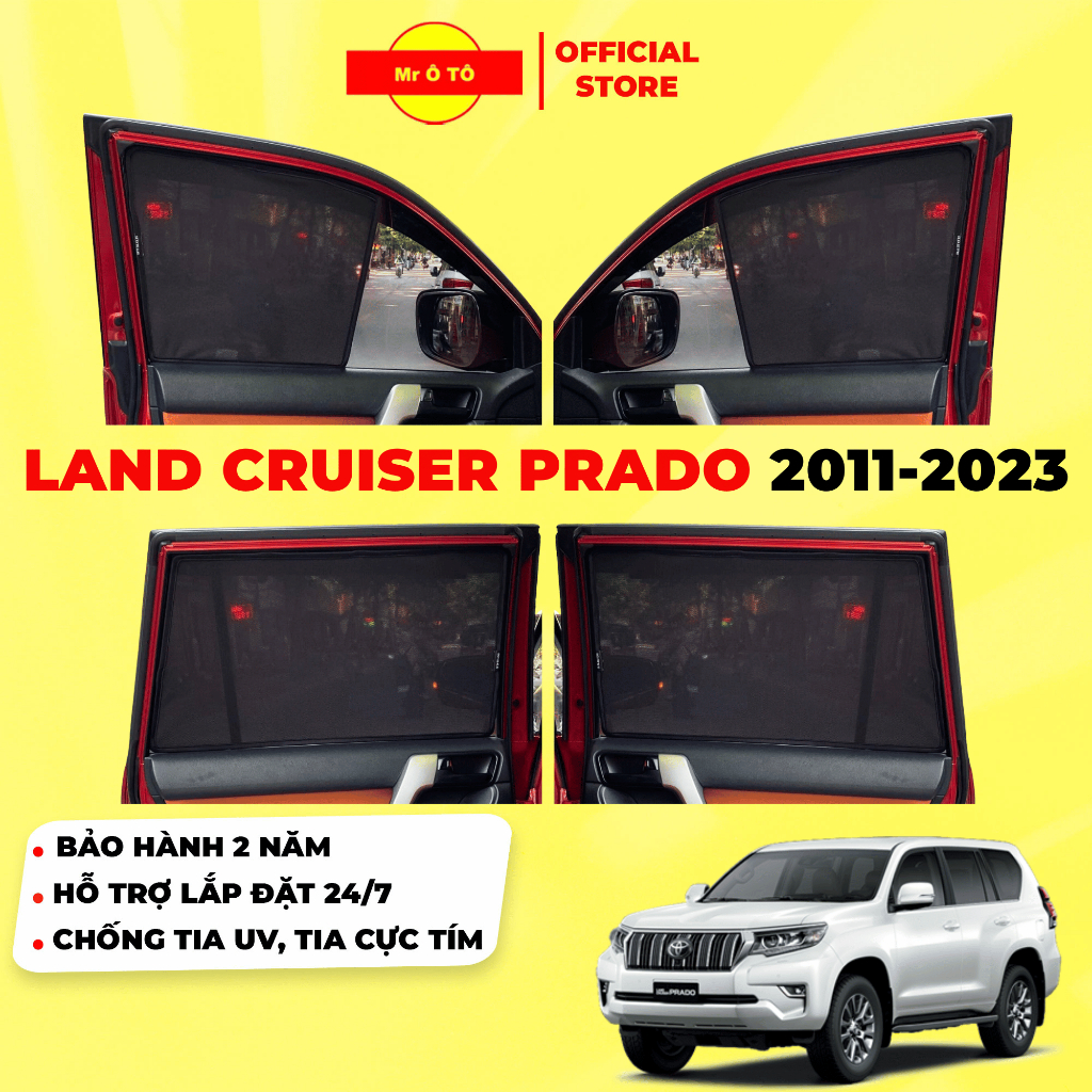 Rèm Che Nắng Xe Toyota Land Cruiser Prado 2011-2023 Loại 1 MR Ô.TÔ ...