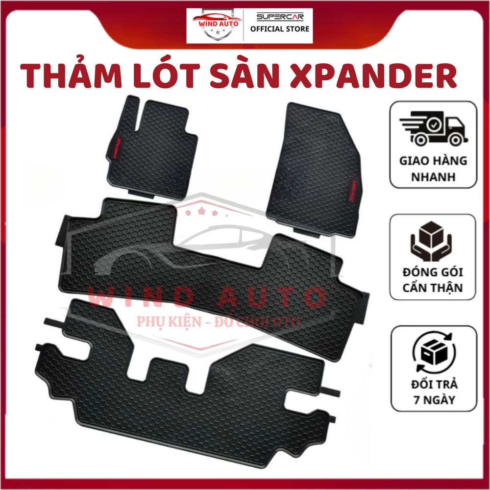 Thảm LÓT SÀN CAO SU xe Mitsubishi Xpander/Xpander Cross 2018- 2021 ...