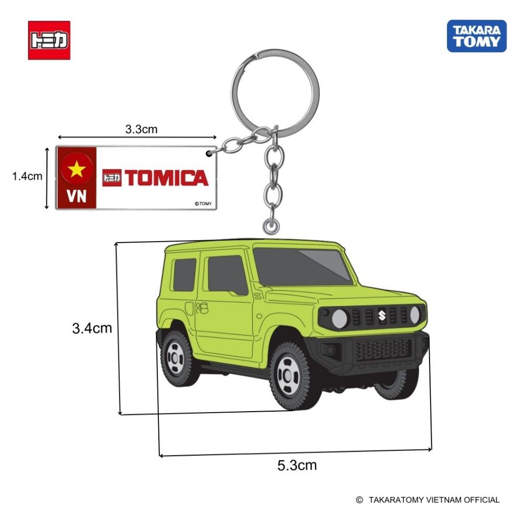 Móc khóa hình xe Tomica Honda Civic Type R / Suzuki Jimny TakaraTomy Việt Nam | Shopee Việt Nam
