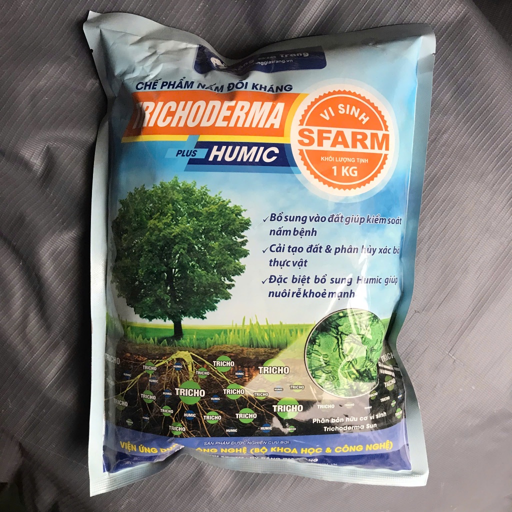 Chế phẩm nấm đối kháng Trichoderma Plus Humic SFARM - 1kg | Shopee Việt Nam