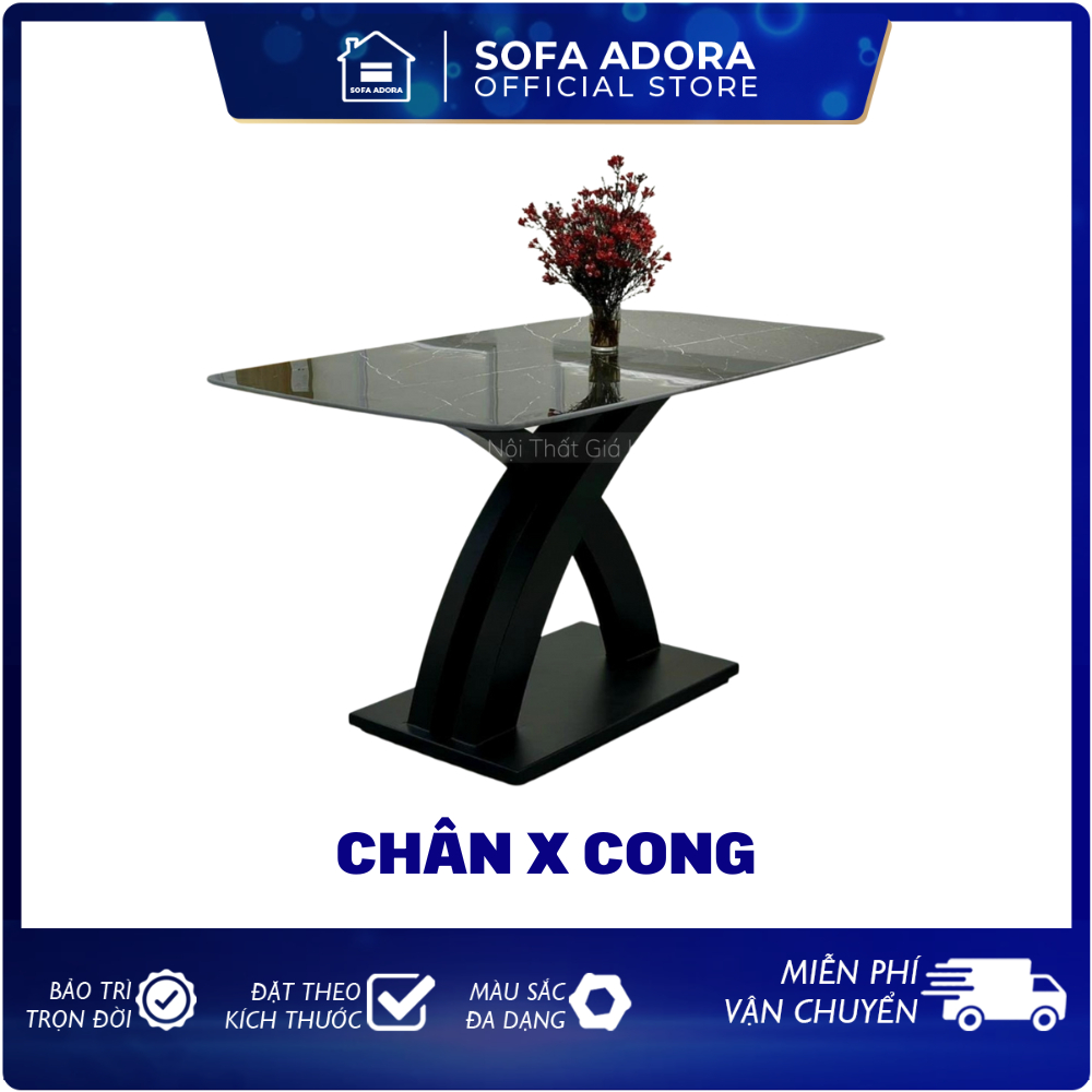 BÀN ĂN CHÂN X CONG - ADORA | Shopee Việt Nam