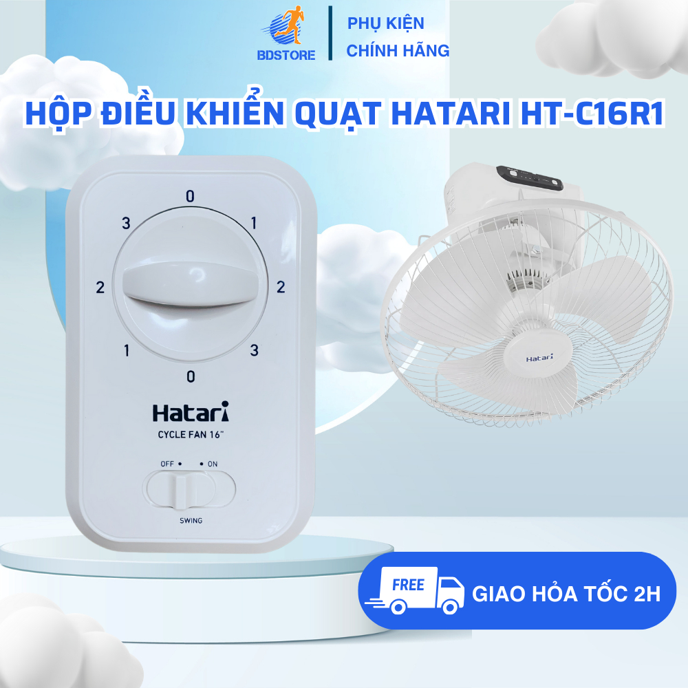 Hộp Điều Khiển Quạt Đảo Trần HATARI Model HT-C16R1 HT-C18R1, Hộp Số ...