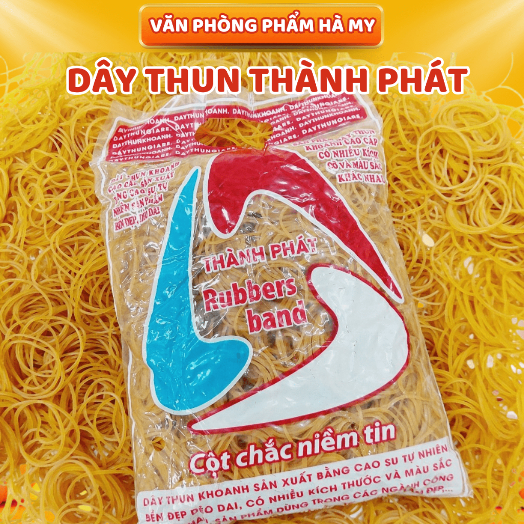 (Bịch 0.5Kg) Dây thun / chun vàng dẻo dai Thành Phát | Shopee Việt Nam