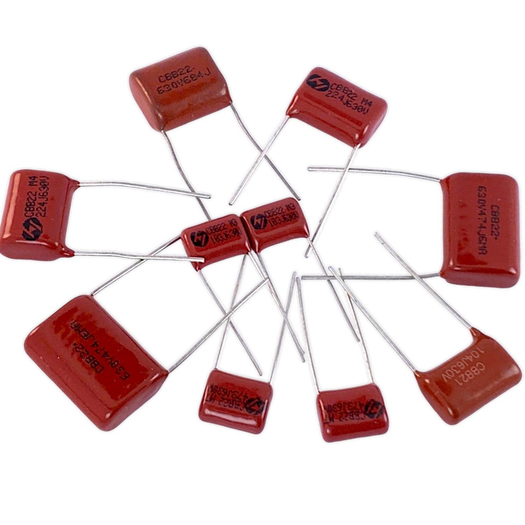 Túi 5 Con Tụ Đỏ CBB 630V 103J 104J 224J 473J 474J 684J Hàng chất lượng ...