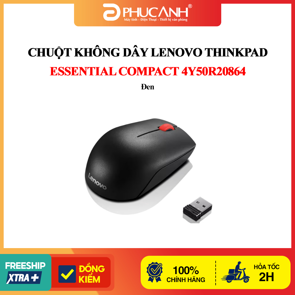 Chuột không dây Lenovo ThinkPad Essential Compact 4Y50R20864 (Black ...