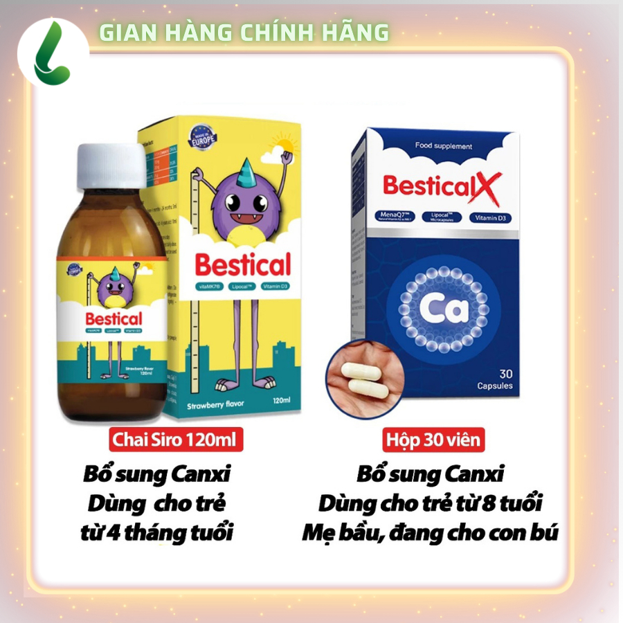 Canxi sinh học Bestical, canxi hữu cơ giúp tăng chiều cao đột phá, Tăng đề kháng Immunity, Ngon ...
