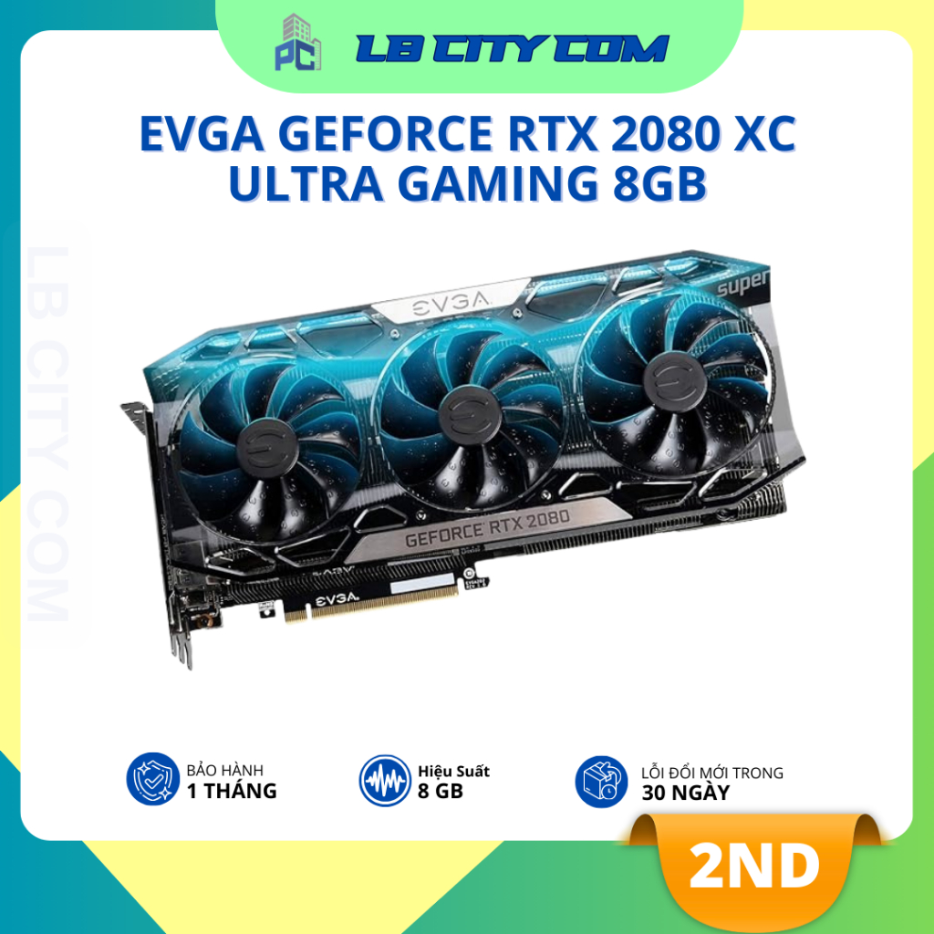 Evga Geforce RTX 2080 Ftw3 Gaming, 08G-P4-2283-Kr, 8GB Gddr6, Icx2 ...