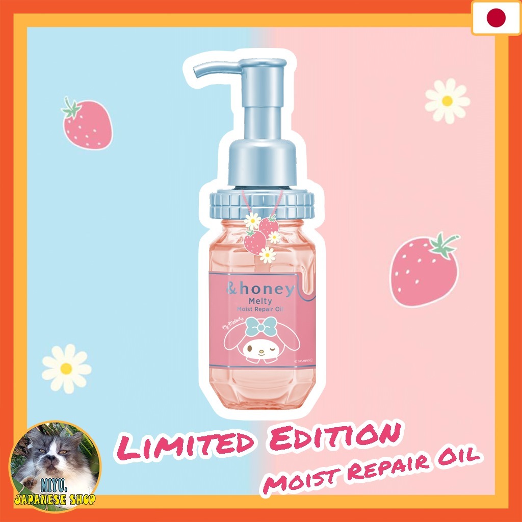 [DIRECT FROM JAPAN] &HONEY MELTY MOIST REPAIR HAIR OIL 3.0 / MY Melody "Honey frizz care that ...