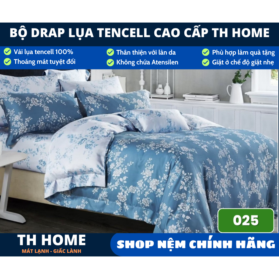 [ Drap 4 Món ] Drap lụa tencell TH Home | Shopee Việt Nam
