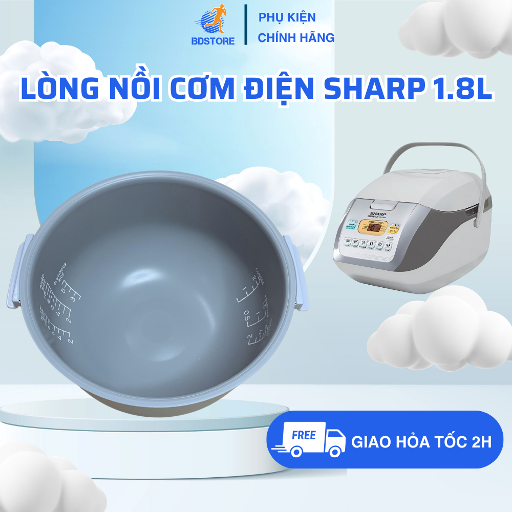 Lòng Nồi Cơm Điện SHARP Model KS-COM18 Dung Tích 1.8L Chuẩn Theo Nồi ...