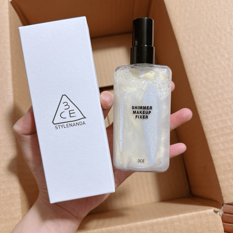 Xịt Khoáng Khóa Nền 3CE Makeup Fixer Mist 100ml Hộp Trắng Có Nhũ Tạo ...