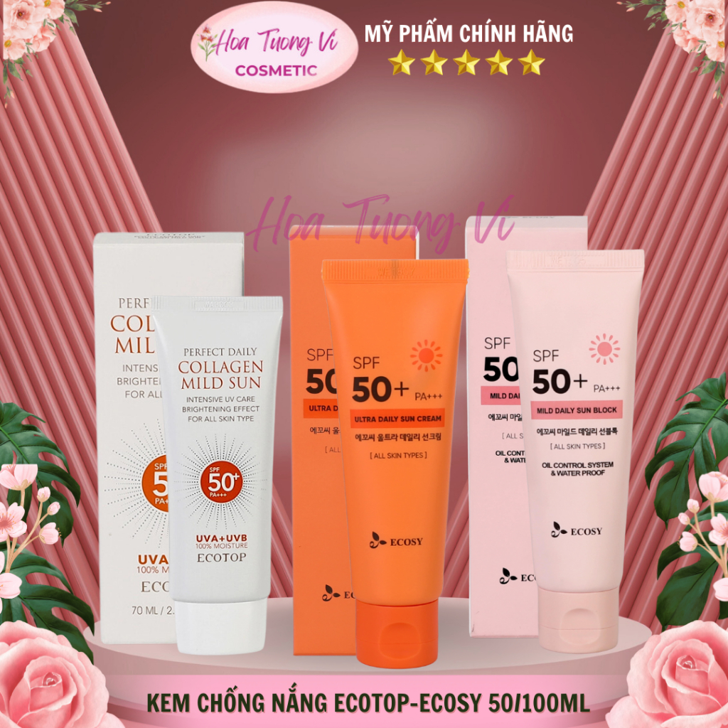 Kem Chống Nắng Ecosy /Ecotop 50ML - 100ML | Shopee Việt Nam
