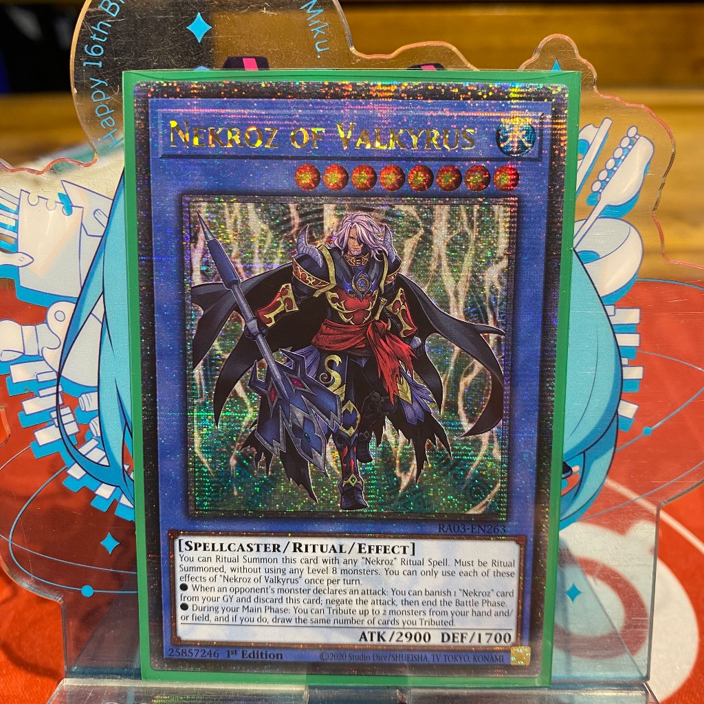 [ Bài Yugioh Chính Hãng ] Nekroz of Valkyrus - RA03-EN263 - Quarter Century Secret Rare 1st ...