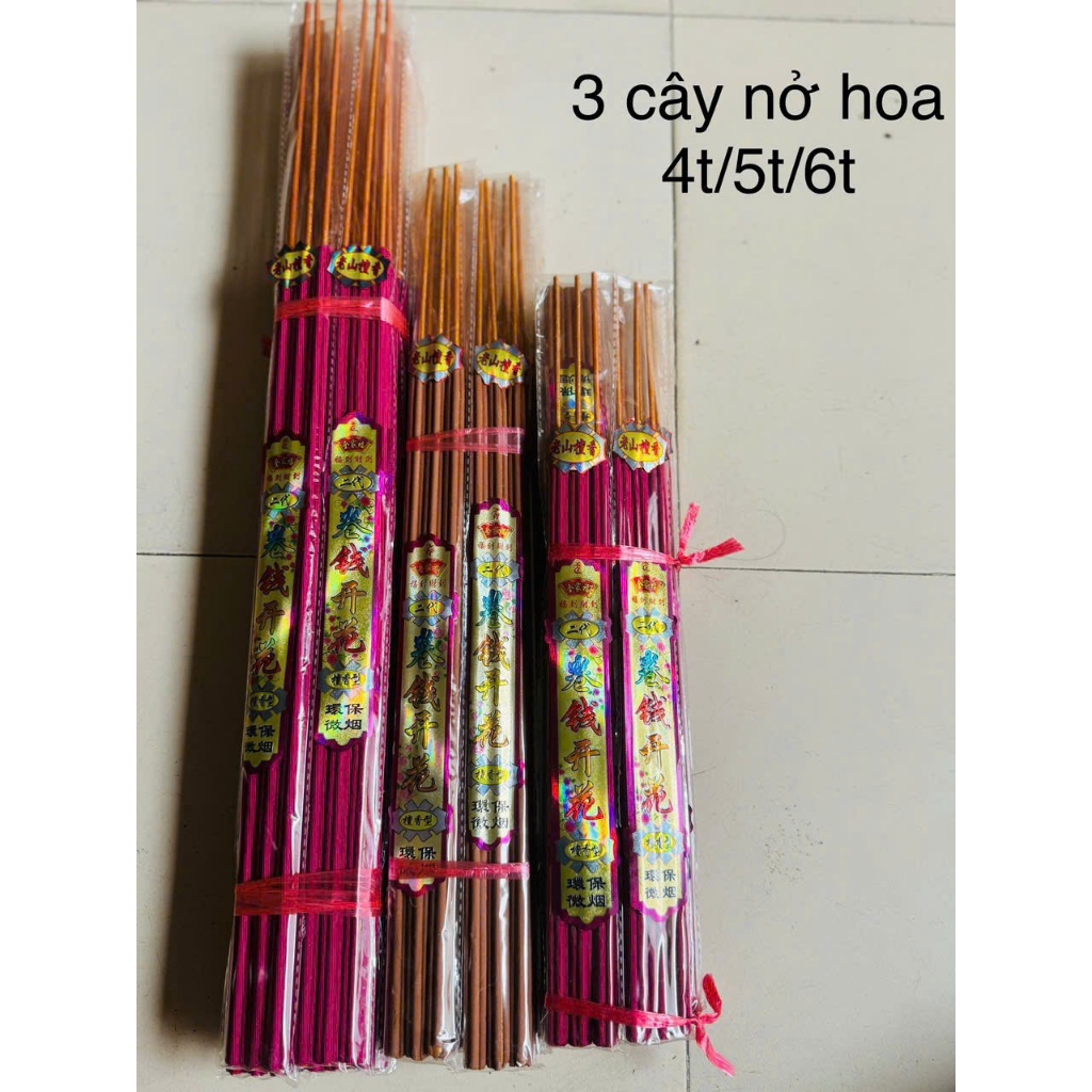 Nhang Nở Hoa (Bó 3 cây Lớn) Khai Hoa Phú Quý Tài Lộc - Thanh Phong ...