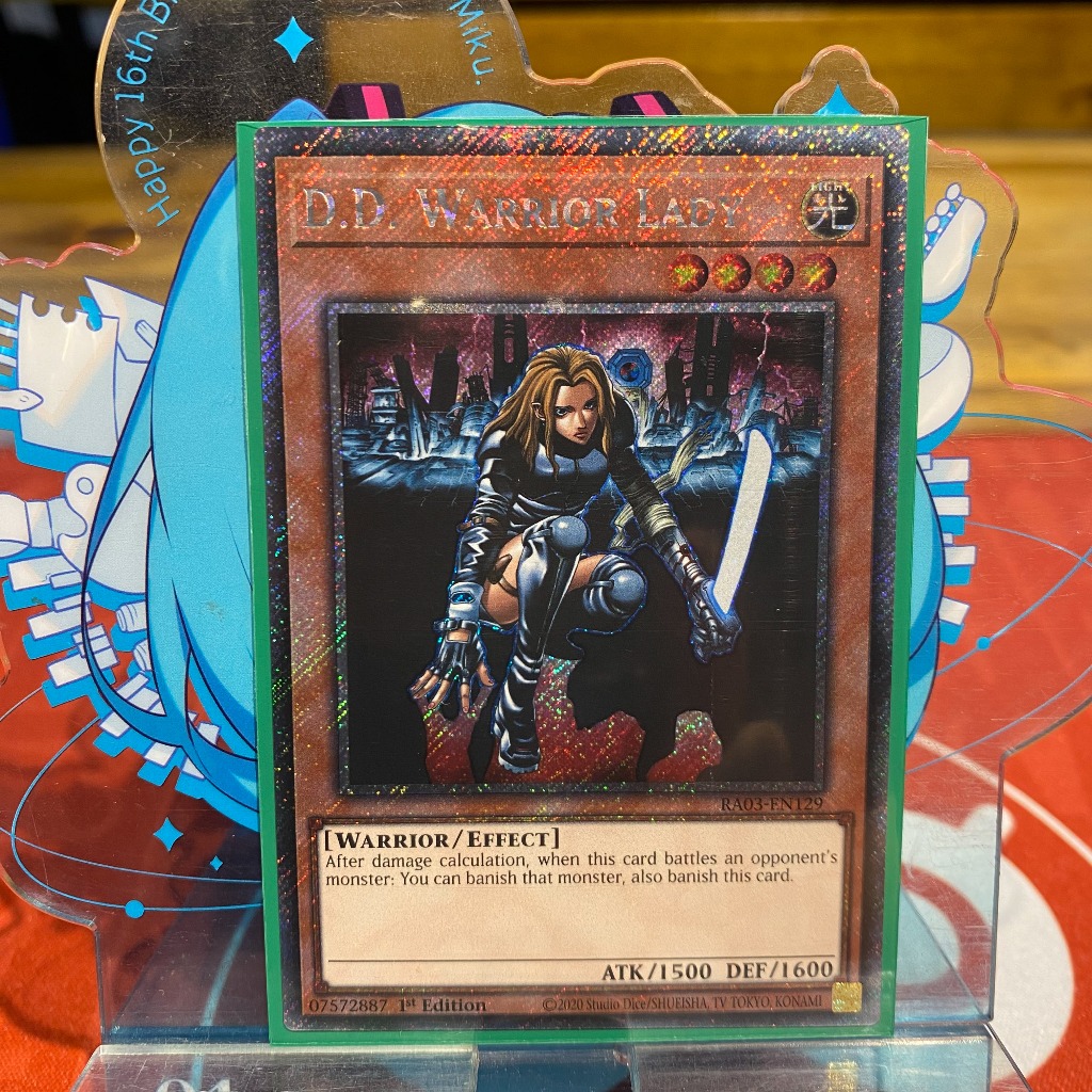[ Bài Yugioh Chính Hãng ] D.D. Warrior Lady - RA03-EN129 - Platinum ...