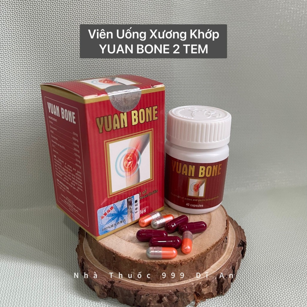 (Combo 20 hộp) Viên uống hỗ trợ xương khớp Yuan Bone hộp 40 viên ...