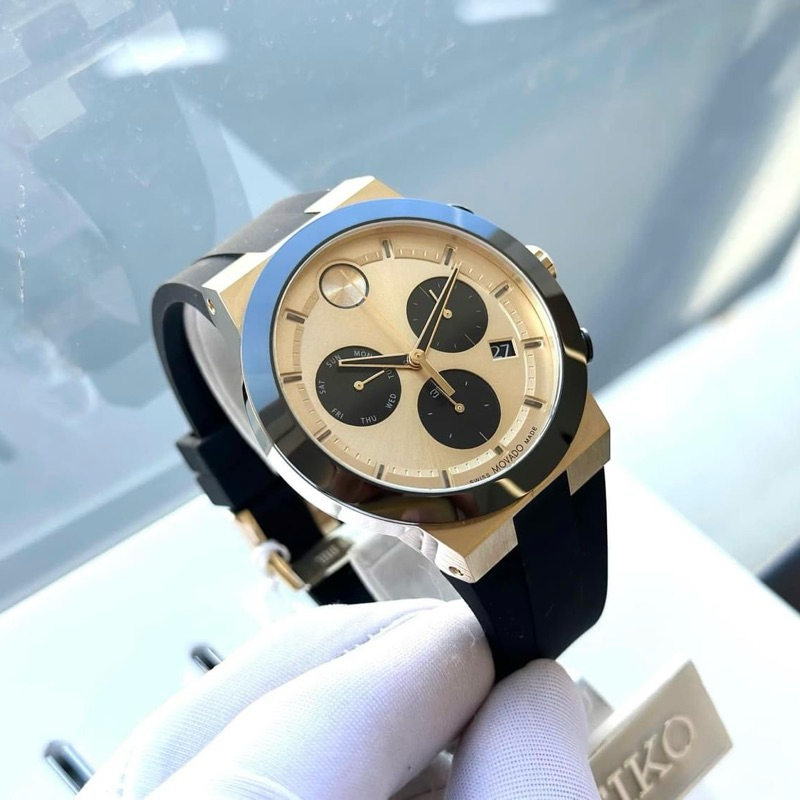 Đồng hồ nam dây nhựa Movado Fusion Chronograph Quartz Bronze 3600895 ...