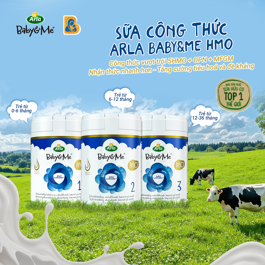 Sữa Arla Baby&Me HMO cao cấp từ Đan Mạch số 1,2,3 hộp 800g | Shopee ...