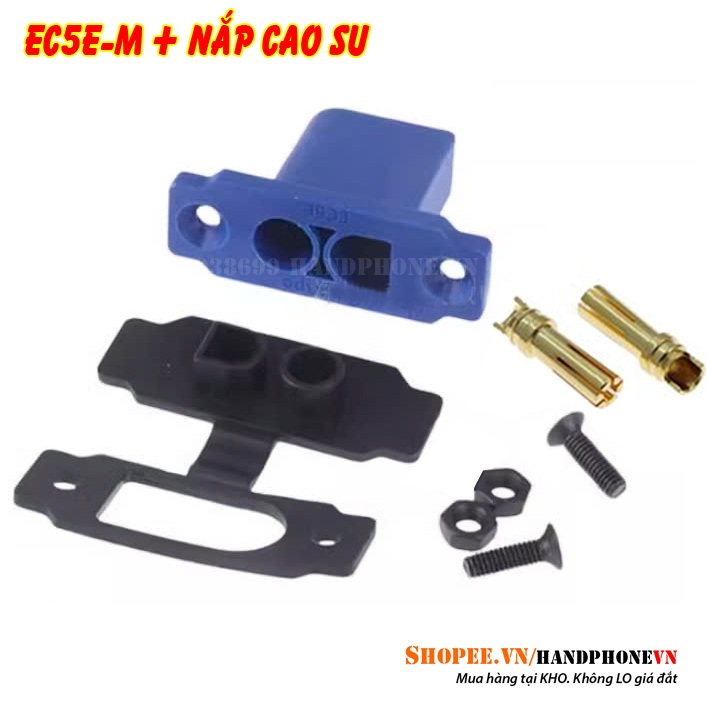 Jack EC5E Connector (Male, Female)- Phích nối nguồn điện gắn trên hộp ...