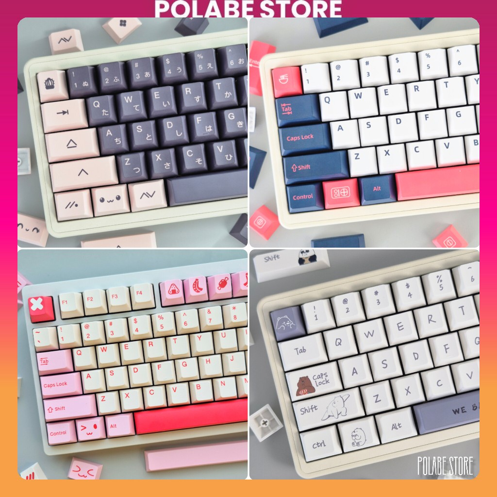 Keycap Bliss Ball Deep Navy Cherry Profile bàn phím cơ Keycap Bento GMK ...