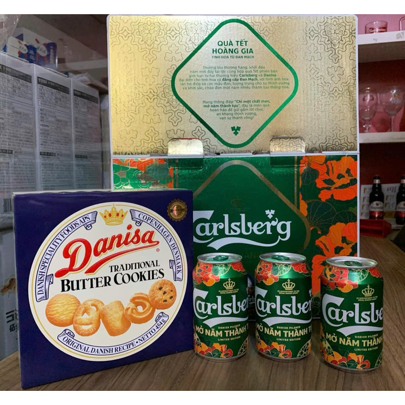 Thùng 24 lon bia Carlsberg Danish Pilsner(330ml/lon)- Độ cồn 5.0% Tặng ...