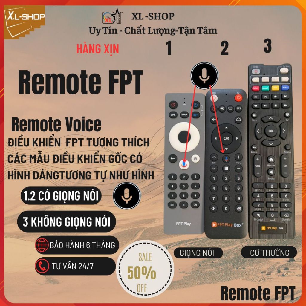 Điều khiển FPT Play Box giọng nói hãng FPT Hàng mới XL Shop | Shopee ...