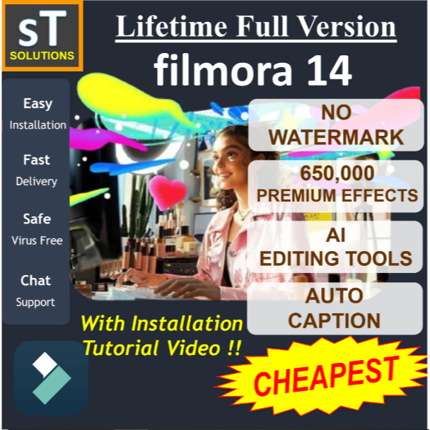 [𝗟𝗜𝗙𝗘𝗧𝗜𝗠𝗘 𝗔𝗖𝗧𝗜𝗩𝗔𝗧𝗜𝗢𝗡] Filmora 14 + All Premium Effects [No Watermark ...