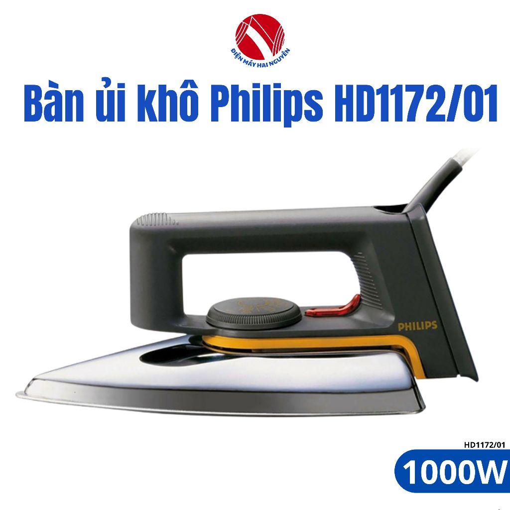 Bàn ủi khô Philips HD1172/01 - Bảo hành chính hãng 2 năm | Shopee Việt Nam