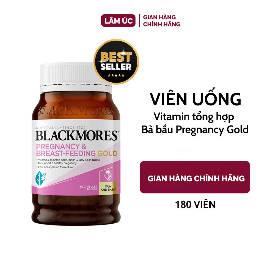 Vitamin tổng hợp bầu Pregnancy Gold Blackmore của Úc cung cấp vitamin ...