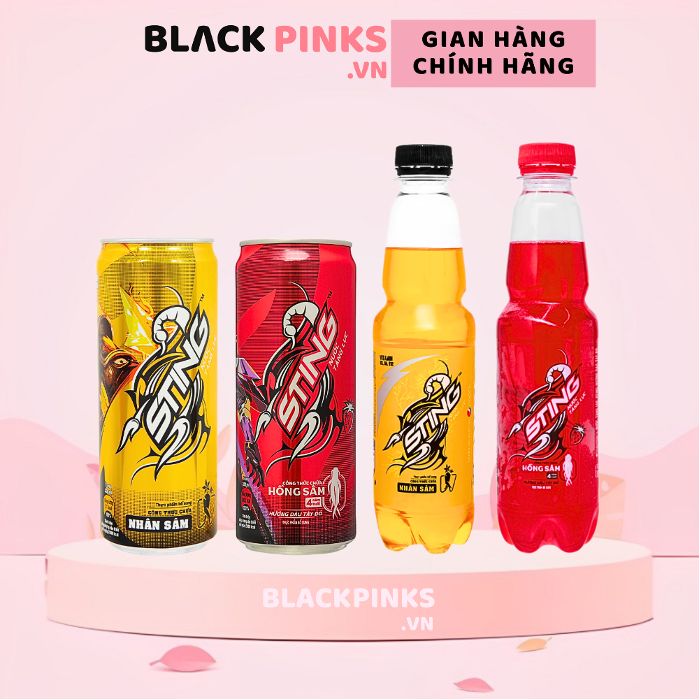 Nước tăng lực Sting hương dâu/gold lon 320ml/chai 330ml | Shopee Việt Nam