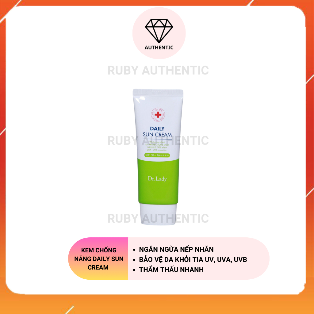 Kem chống nắng Nâng tone kiềm dầu, bảo vệ da, ngăn tia UV Daily Sun Cream 3 trong 1 SPF 50+ PA ...