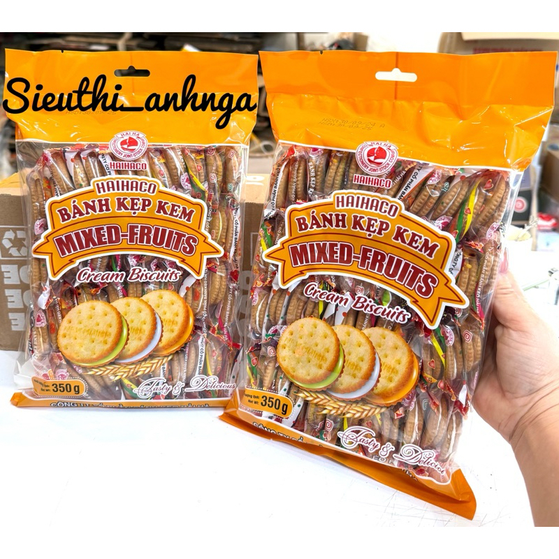 Bánh kẹp kem Hải Hà gói 350g ( 48 cái ) | Shopee Việt Nam