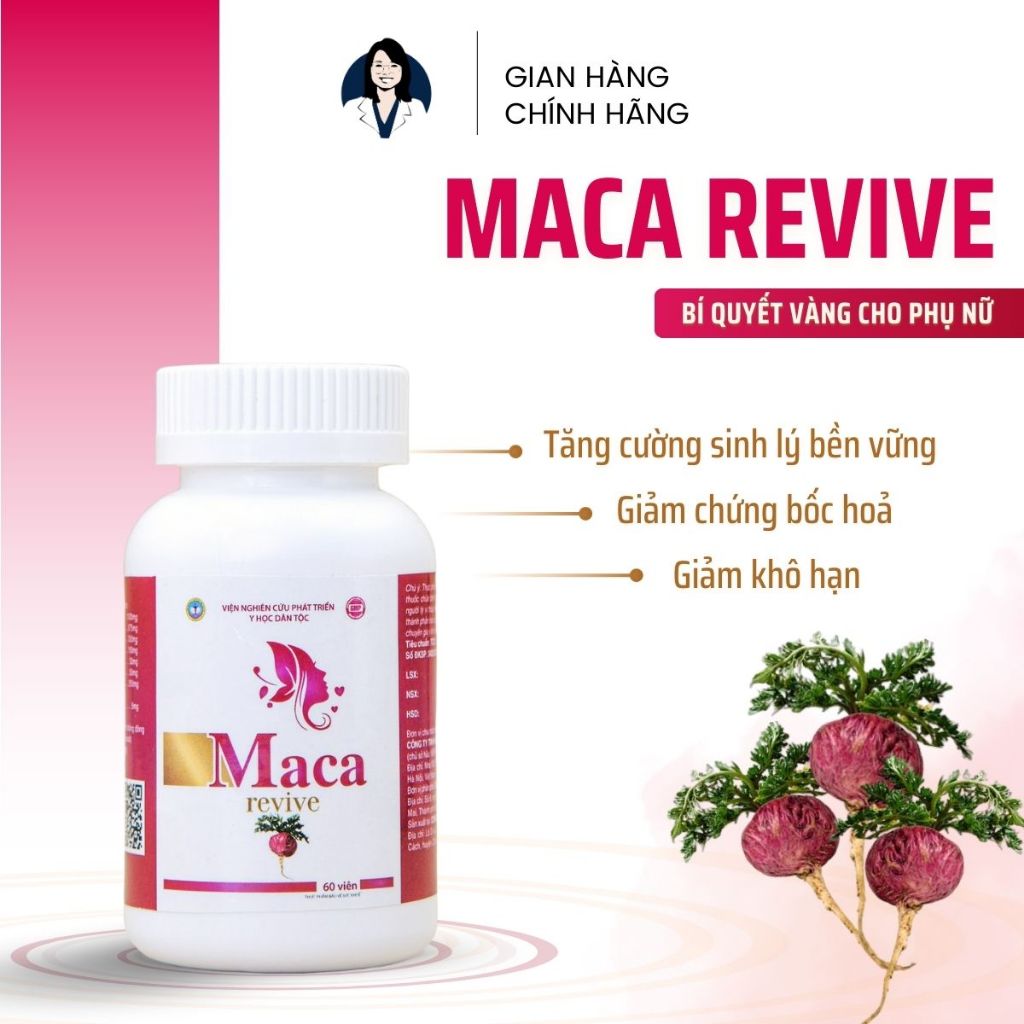 Viên Uống Nội Tiết Tố Nữ Maca Revive tăng sinh lý, điều kinh nguyệt ...