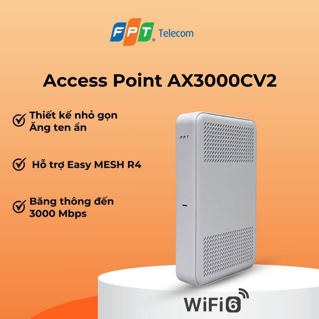 Access Point AX3000CV2 Hỗ trợ Wifi 6 3000 Mbps, ăng ten ẩn | Shopee ...