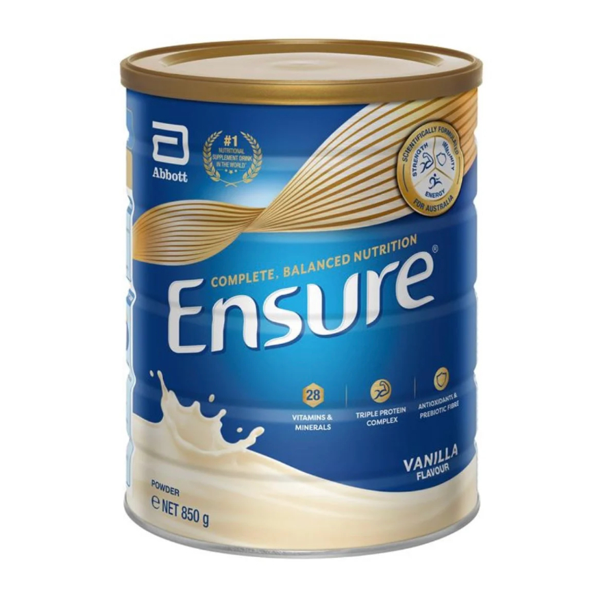 Sữa Ensure Úc dành cho người lớn bổ sung sức khỏe Hộp 850g | Shopee Việt Nam