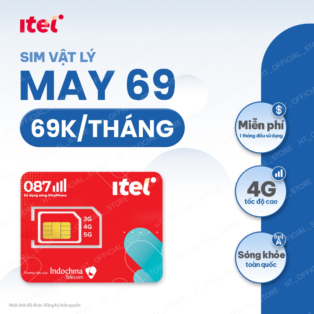 iTel - SIM 4G - Gói MAY69 2GB/ngày - 60GB/tháng | Shopee Việt Nam