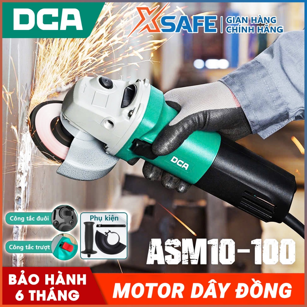 Máy mài cầm tay DCA công suất 560-1100W, motor dây đồng siêu bền Máy mài góc đa dạng mẫu lựa ...