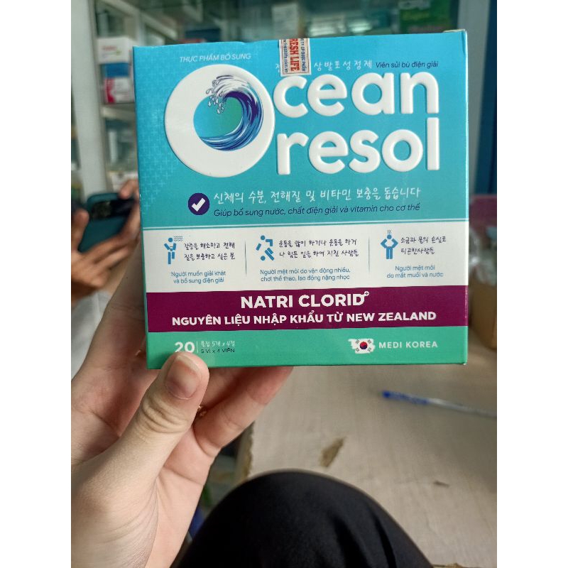 Viên Sủi Bù Điện Giải Ocean Resol Hộp 20 Viên Sủi Giúp Bổ Sung Nước ...