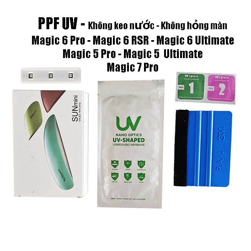 Miếng dán màn hình PPF UV Honor Magic 6 Pro, Magic 5 Pro, Magic 6 Ultimate, Magic 5 Ultimate ...