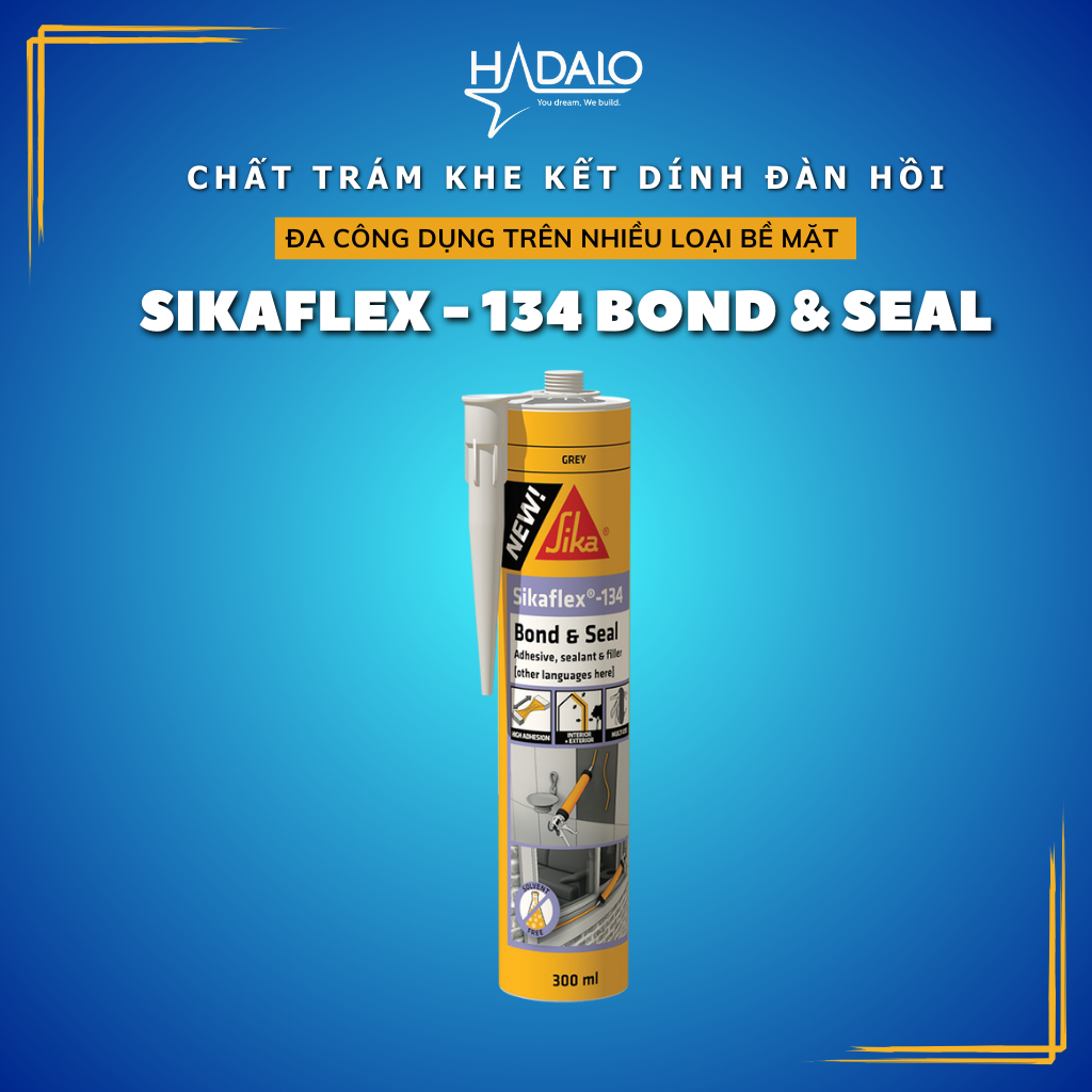 Keo Sikaflex 134 Bond&Seal – Trám vết nứt cho tường trong, tường ngoài ...