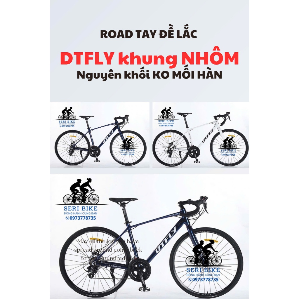 Xe Đạp Road Tay Đề Lắc DTFLY R070 Khung Nhôm (Kèm Đồ Lắp) | Shopee Việt Nam