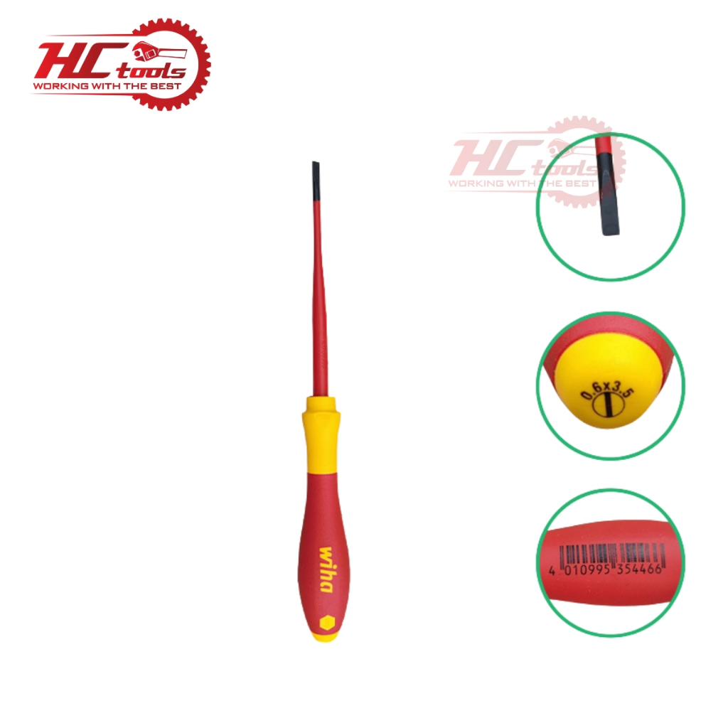 Tô vít 2 cạnh 3.5 ly cách điện 1000V Wiha 35446 Made In Germany Chính ...